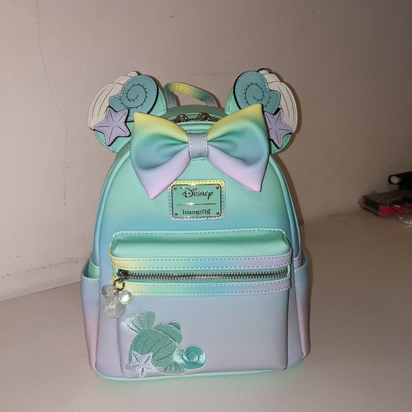 Loungefly | Bags | Exclusive Minnie Mouse Little Mermaid Sea Shells ...
